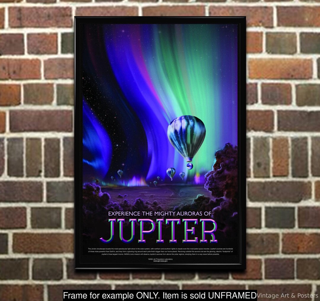 24"x36" JPL Space Tourism Poster: "jupiter, Experience the Mighty ...