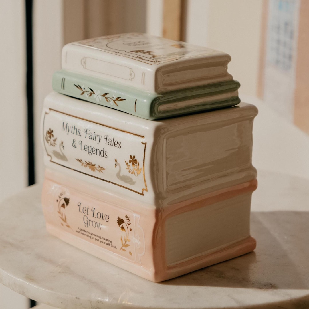 Pastel Stack of Books Melt Burner | Booktok Home Decor | Cottagecore ...