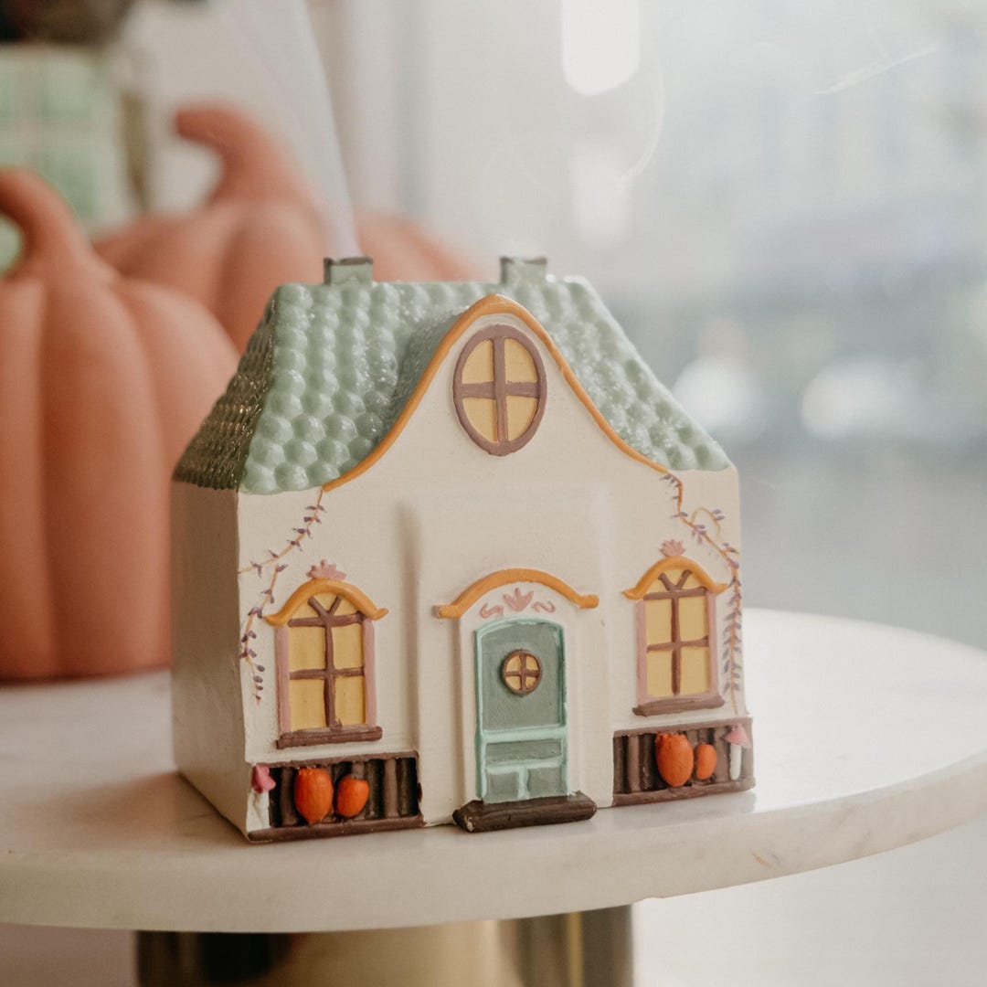Spring Cottagecore House Incense Burner | Folklore Cabin Incense Burner ...