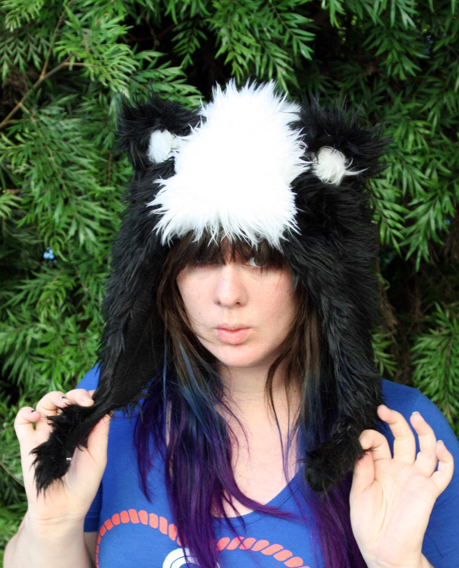 Adorable Super Fluffy Black and White Skunk TAIL ONLY Kawaii Burning ...