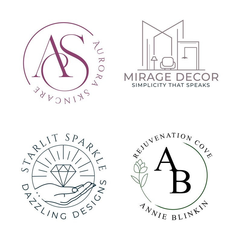 Custom Hand Drawn Logo Design for Business Photography Logo Boutique ...