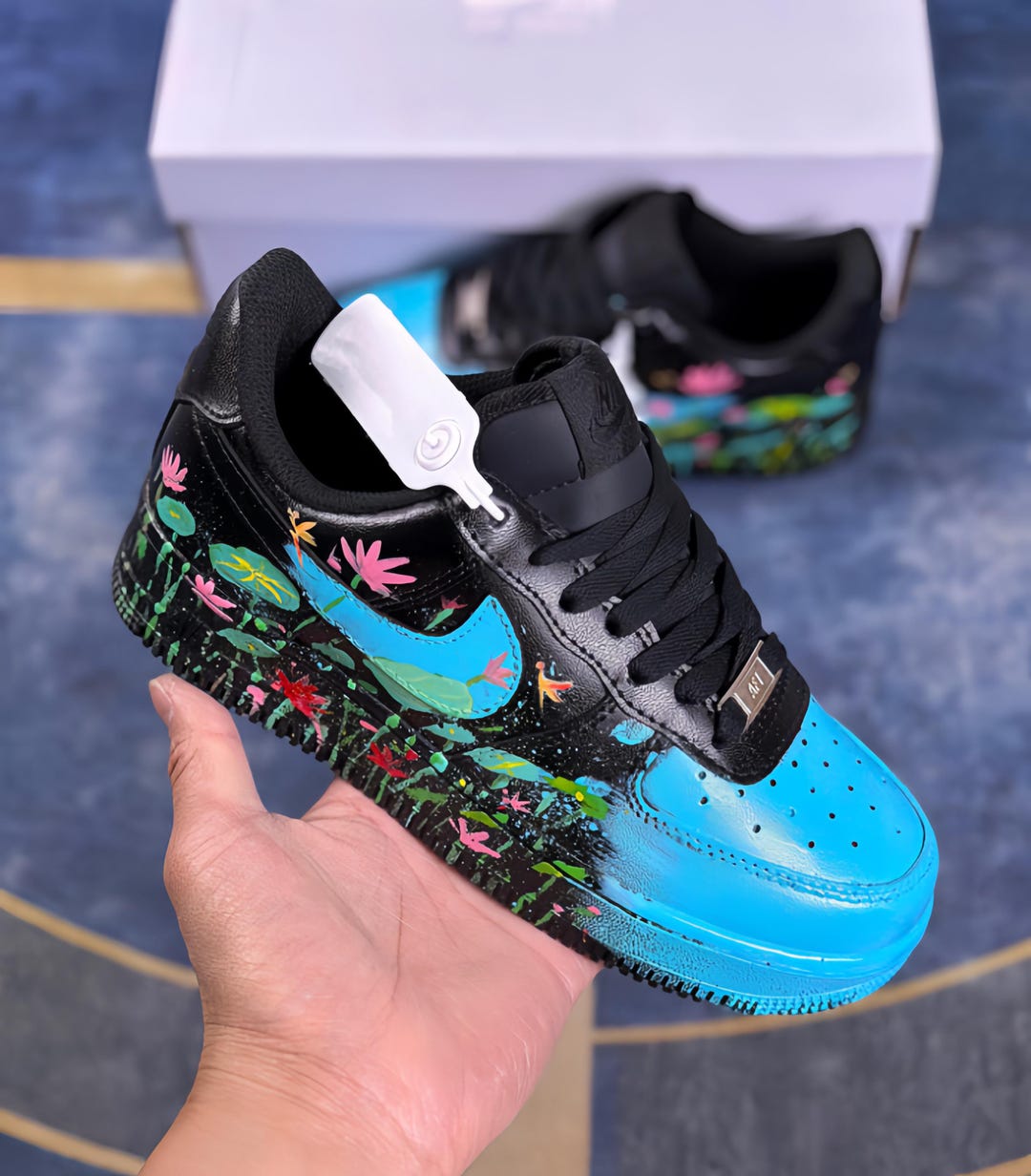 Custom Graffiti AF1 Sneakers: Hand-painted Cartoon Art Shoes - Etsy
