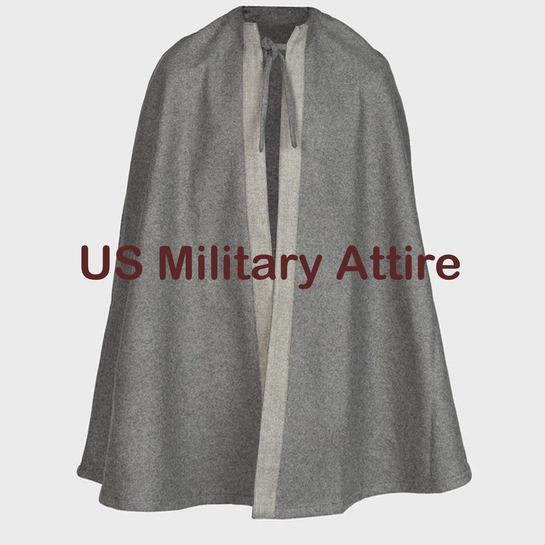 Fashion Full Circle Cloak: Medieval, Viking Style Reenactment Grey Wool ...