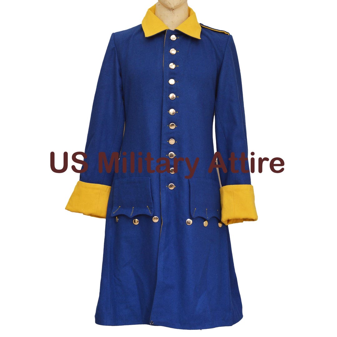 1765 Swedish Army Wool Coat: Nordic War, Revolutionary War Reenactment ...