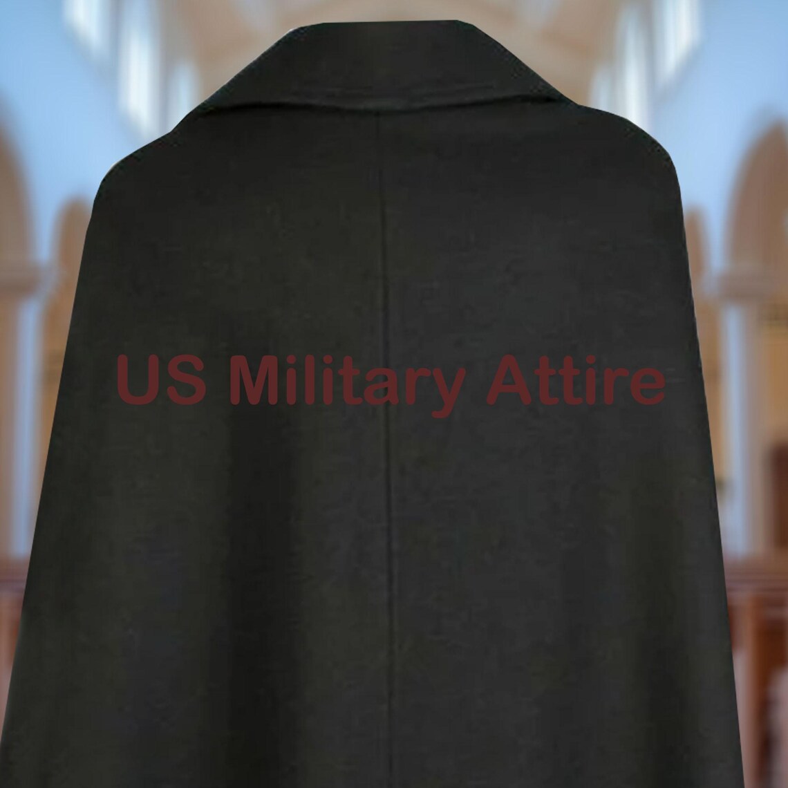 Priest Catholic Monk Cloaks Vestment, Clerical Cloak Black Wool - Etsy