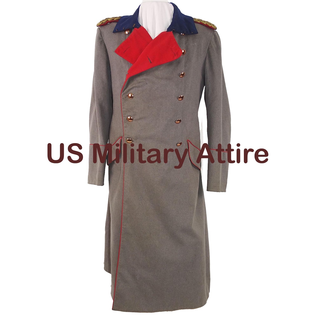 WW1 Inspired Grey Wool Greatcoat: British Army Style Overcoat - Etsy