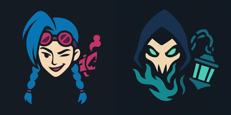 Jinx Thresh Icon Pack. League of Legends Twitch & Discord Avatars ...