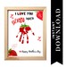 Strawberry Handprint Art - Printable Mother's Day Craft - DIY Keepsake ...