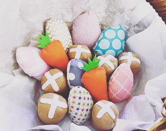 Felt food fridge magnets play set | Etsy