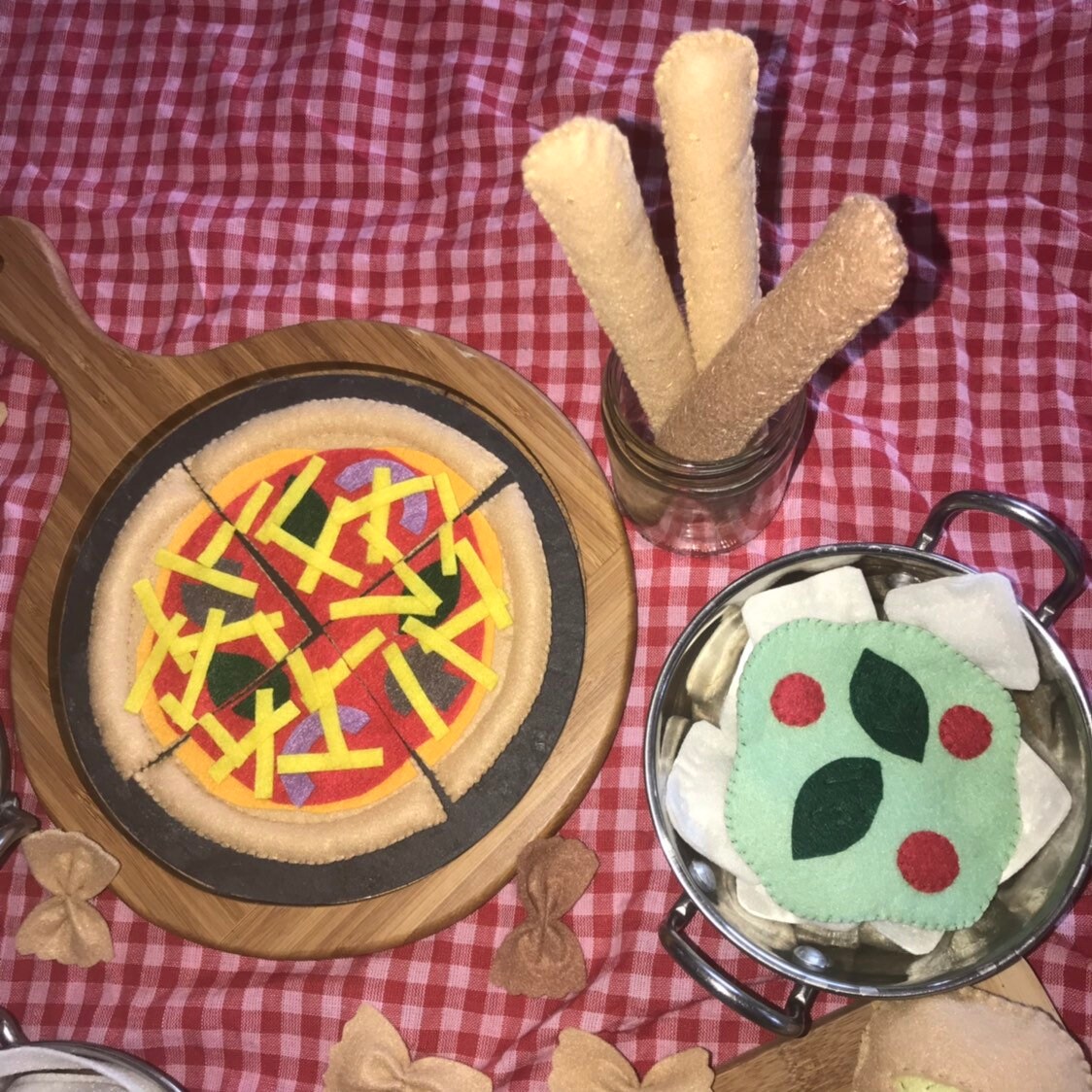 Italian Felt Food Pretend Play Fake Pasta Imaginative Play - Etsy Australia