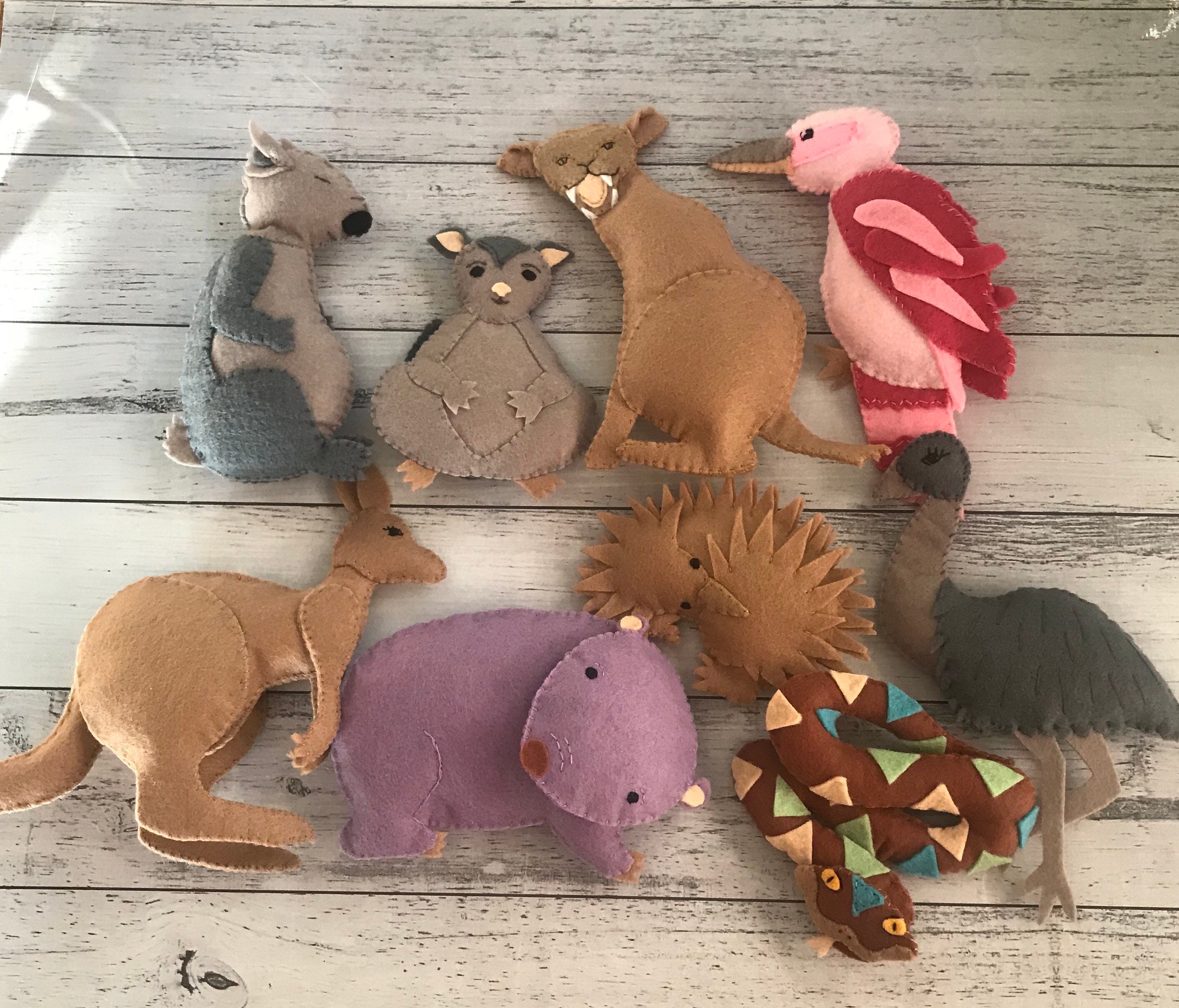 Felt Aussie Animals Australian Fauna Soft Toy Gift - Etsy Australia