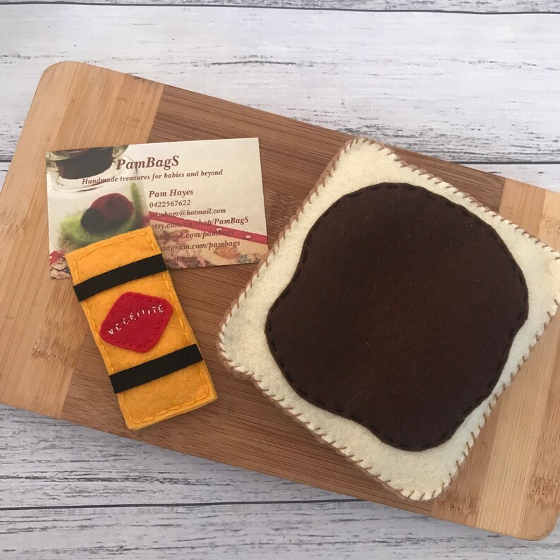 Vegemite Toast, Play Food Sandwich, Felt Food Vegemite on Toast ...