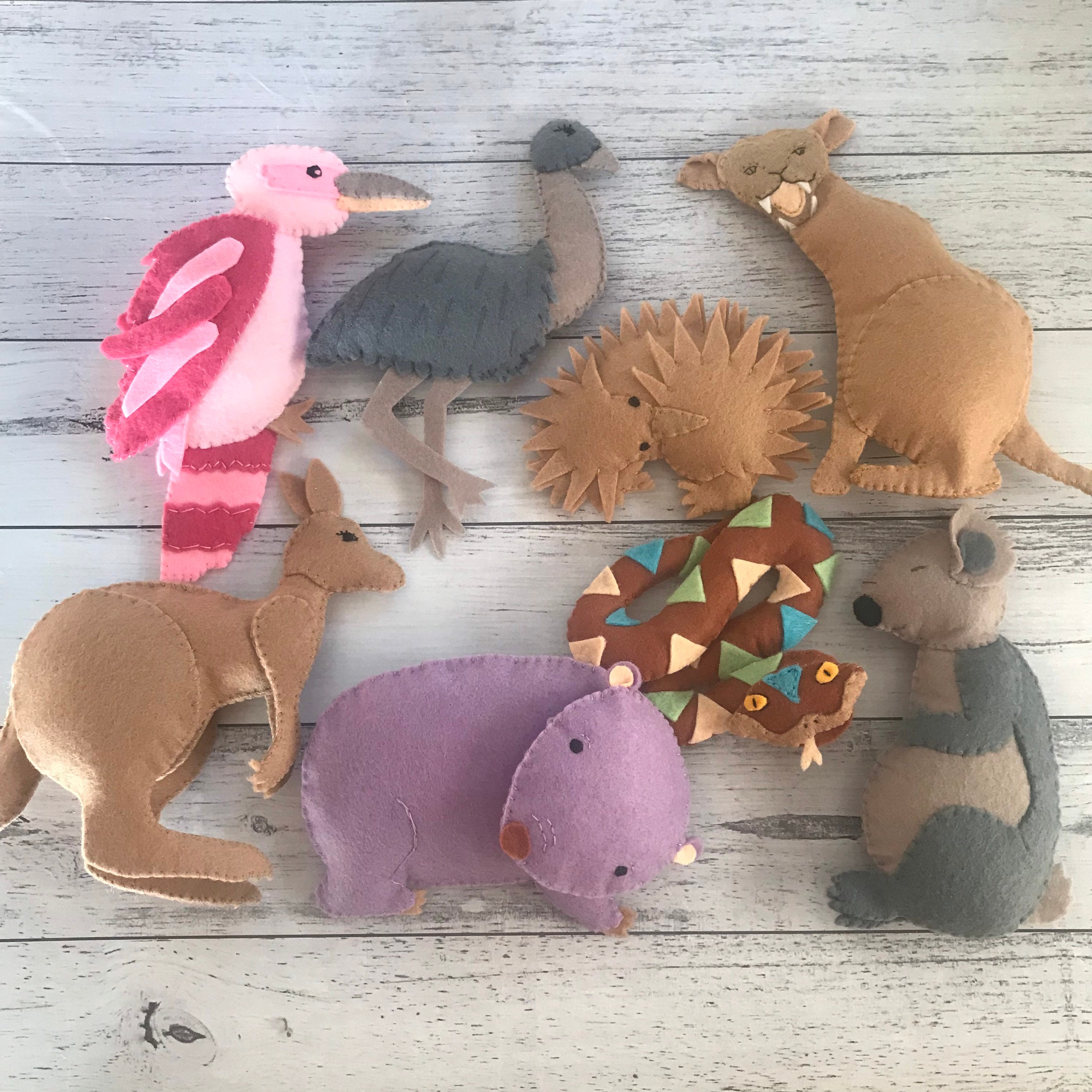 Felt Aussie Animals Australian Fauna Soft Toy Gift - Etsy Australia