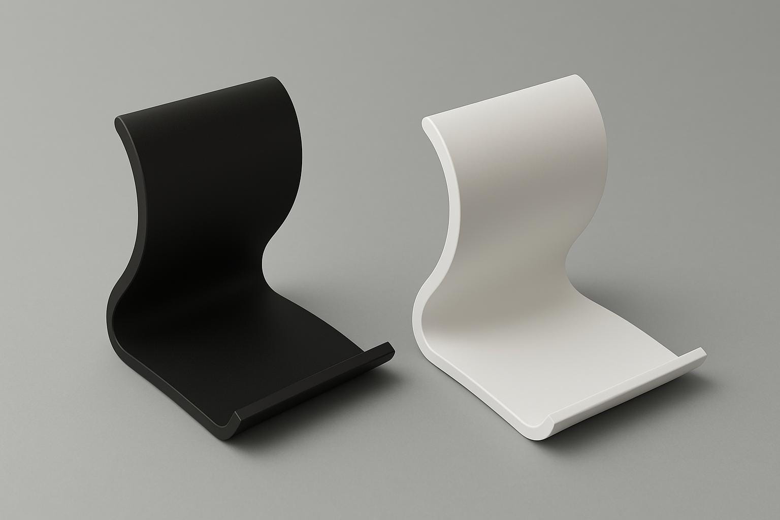 Phone Stand 3D Print Minimalist Desk Decor Smartphone Holder Modern ...