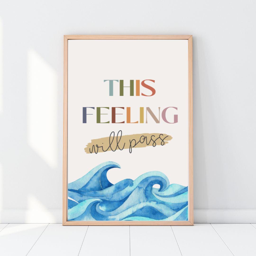 Feelings Poster, Calming Poster, Emotion Regulation Poster, Therapy ...