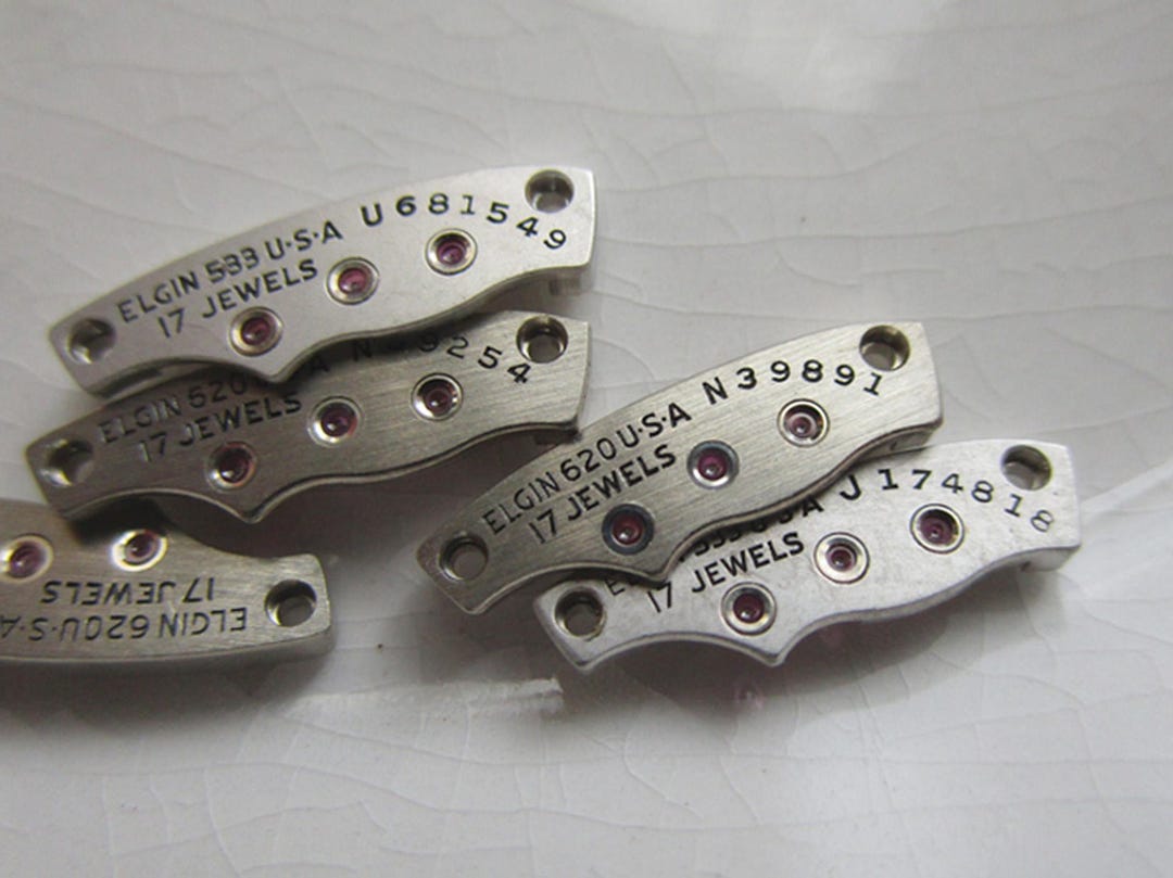 25 Vintage Bar-shaped Watch Parts, Rhodium-plated Brass, 15mm X 5mm - Etsy