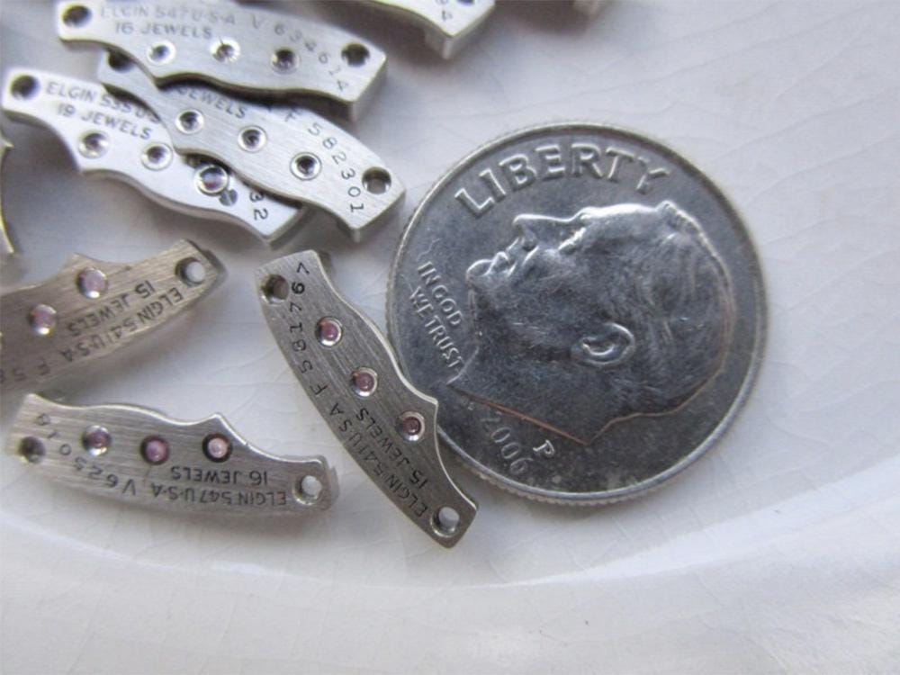 25 Vintage Bar-shaped Watch Parts, Rhodium-plated Brass, 15mm X 5mm - Etsy