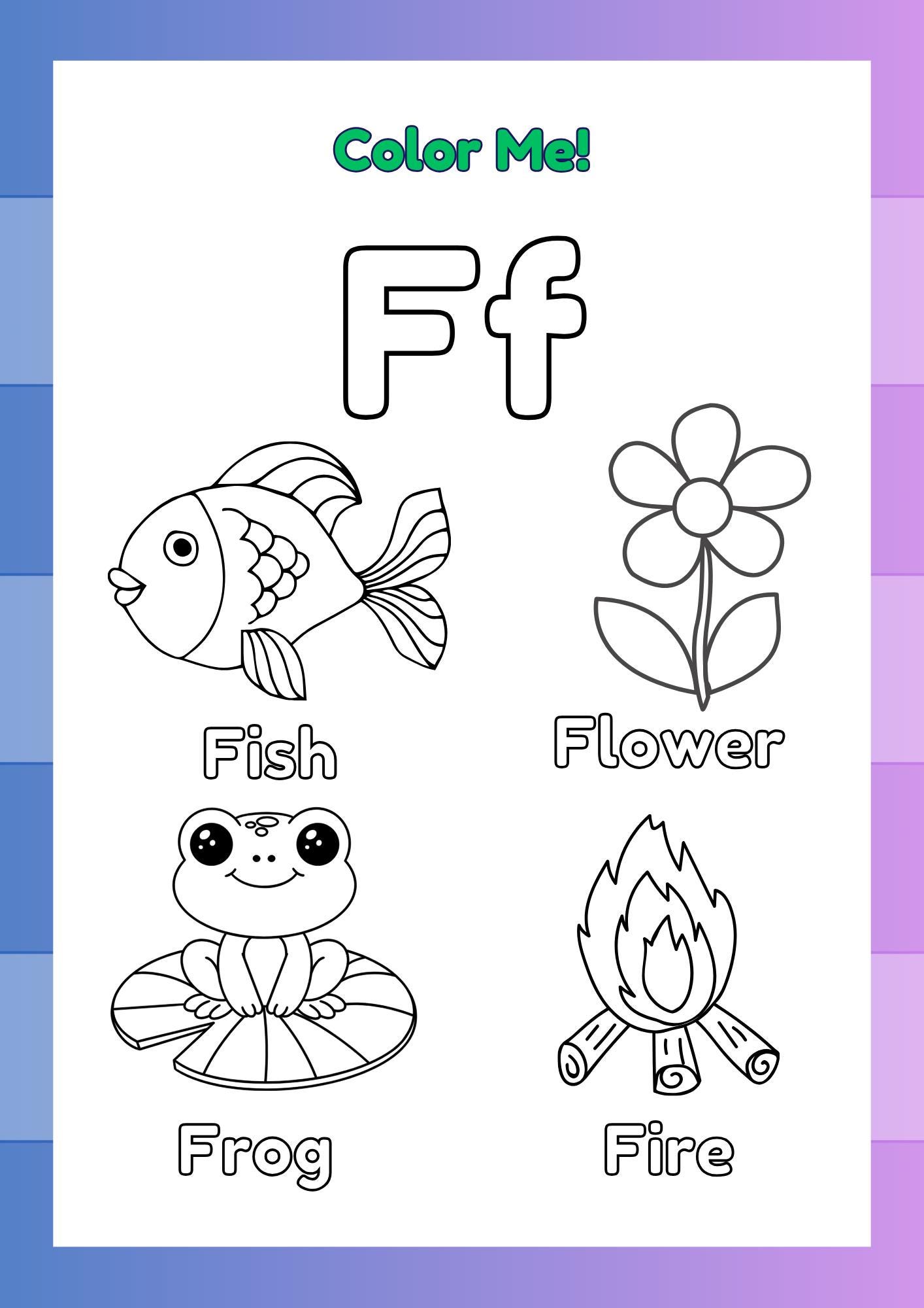 My ABC Coloring Booklet Worksheet - Etsy