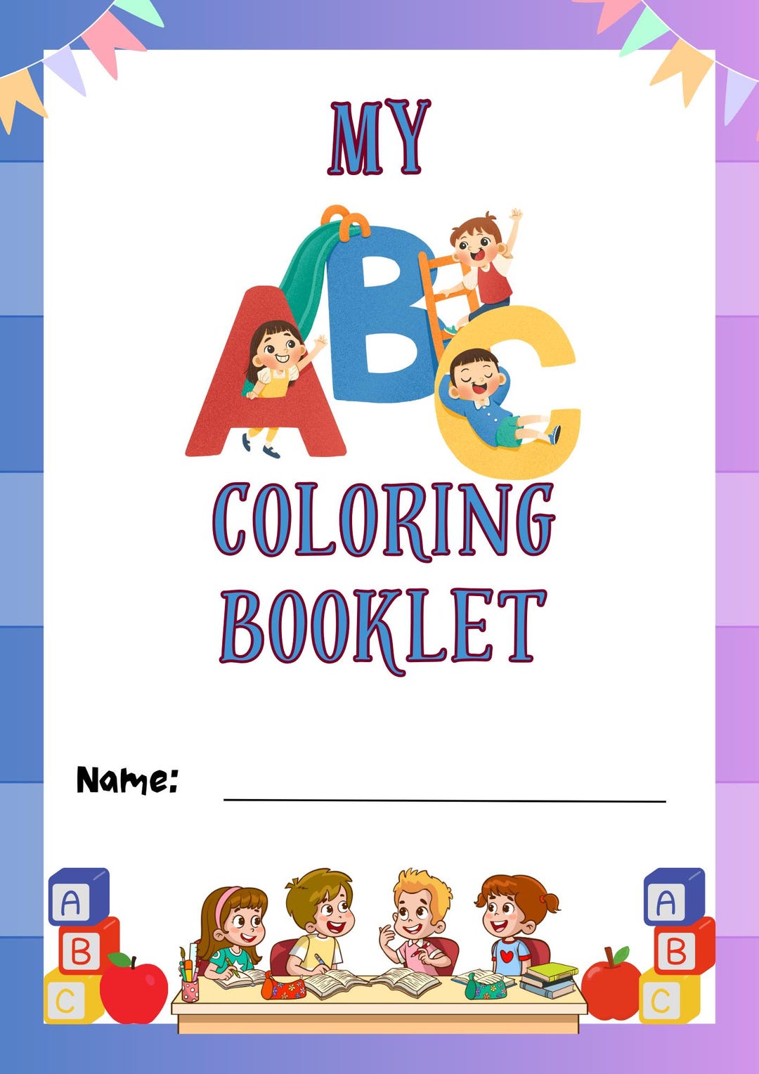 My ABC Coloring Booklet Worksheet - Etsy