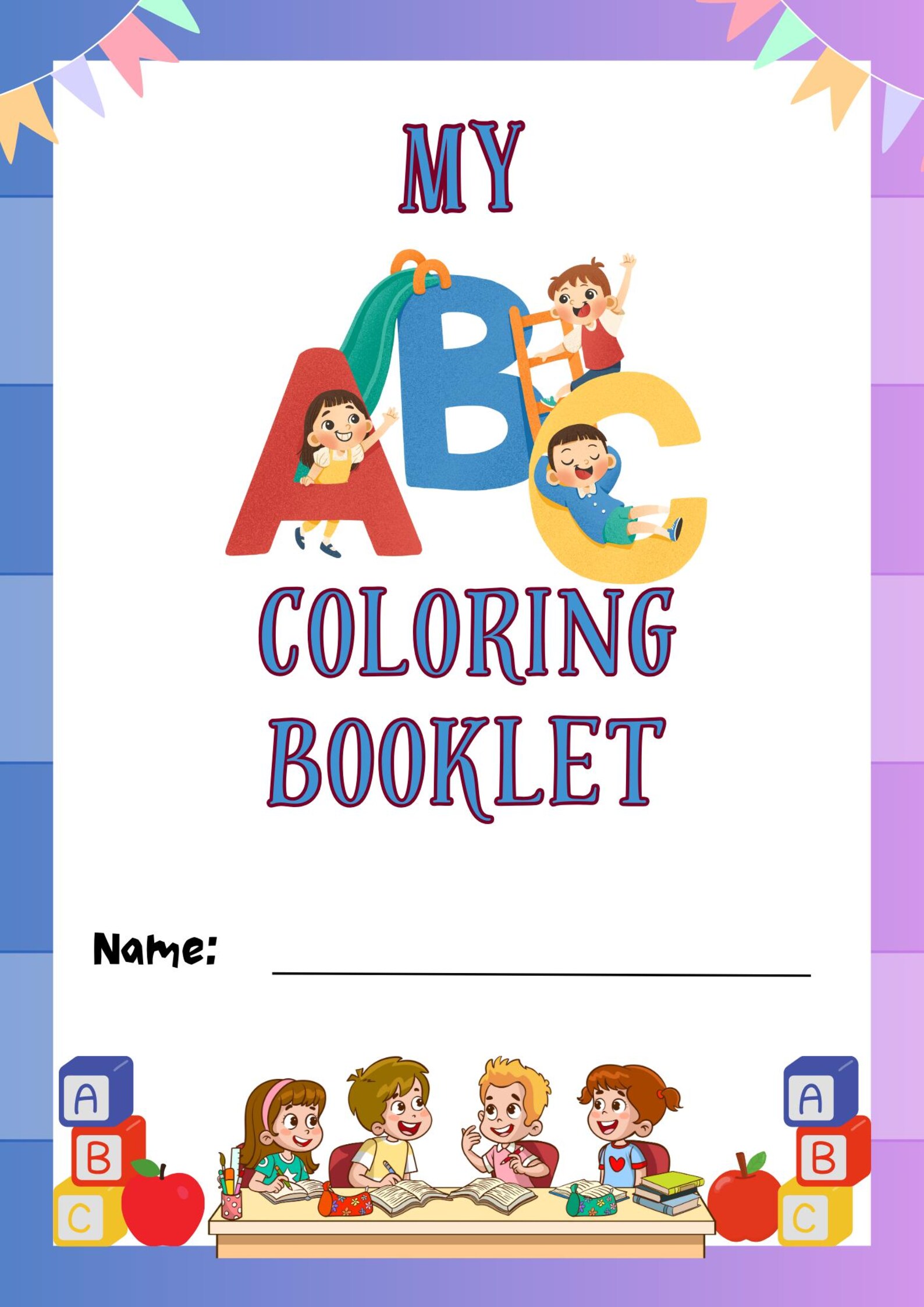 My ABC Coloring Booklet Worksheet - Etsy