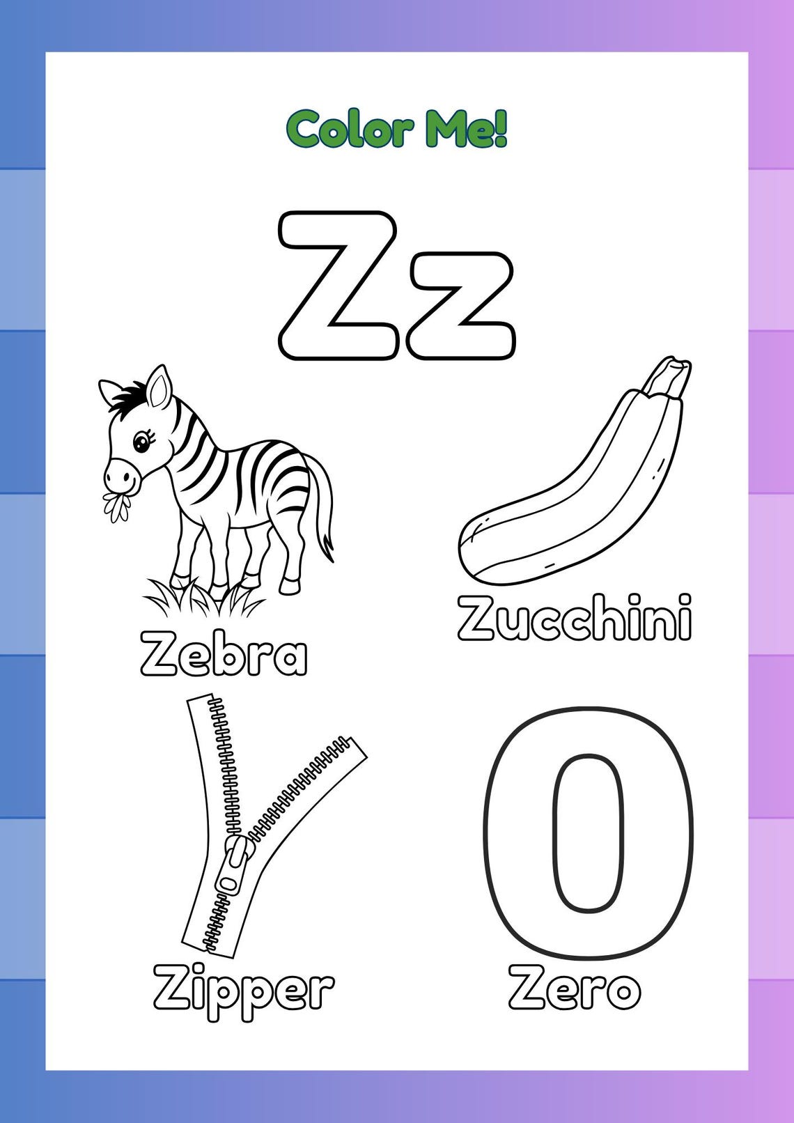 My ABC Coloring Booklet Worksheet - Etsy