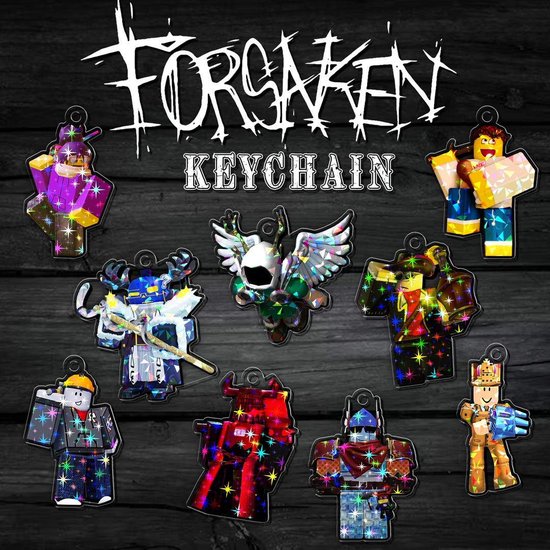Custom Forsaken Gamer Roblox Staff Keychain, Character Roblox ...