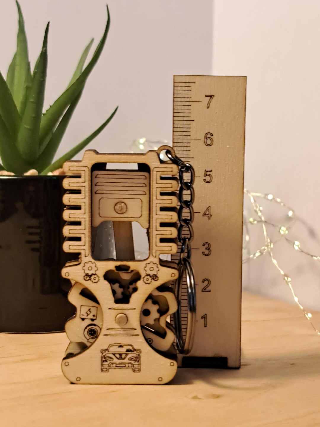 Rotaning Piston Keychain Digital File - Laser Cut Engine Lightburn File ...