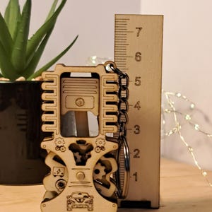 Rotaning Piston Keychain Digital File - Laser Cut Engine Lightburn File ...