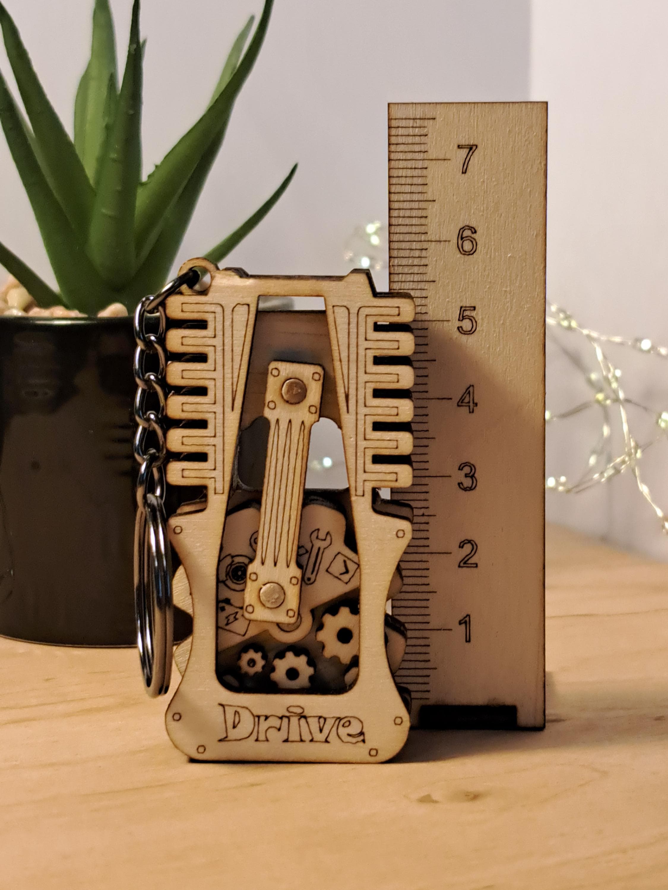 Rotaning Piston Keychain Digital File - Laser Cut Engine Lightburn File ...