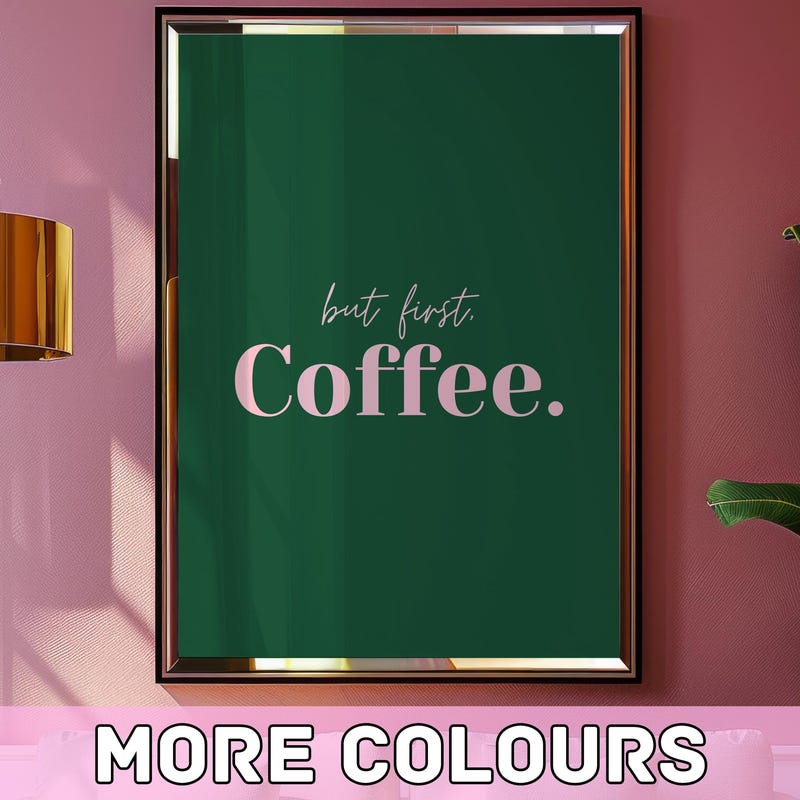 First Coffee Print - Etsy