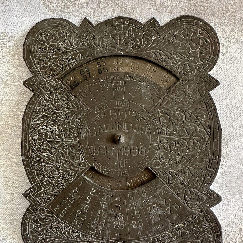 Brass Perpetual Calendar - Etsy