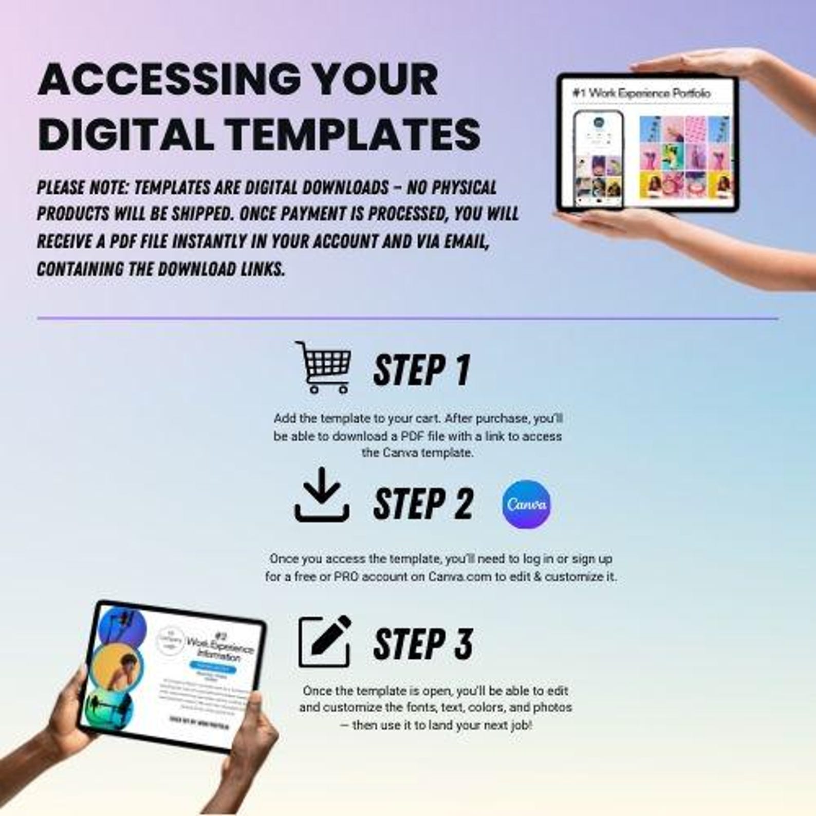 Content Creator Portfolio Template | Social Media | Canva Template ...