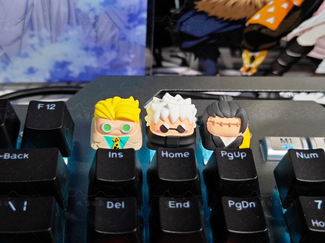 Jujutsu Kaisen Keycaps – Gojo, Geto, Nanami | Hand Painted Resin Key ...