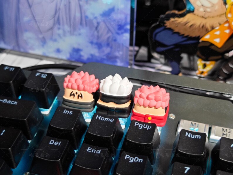 Jujutsu Kaisen Keycaps – Hand Painted Resin Key for Mechanical Keyboard ...