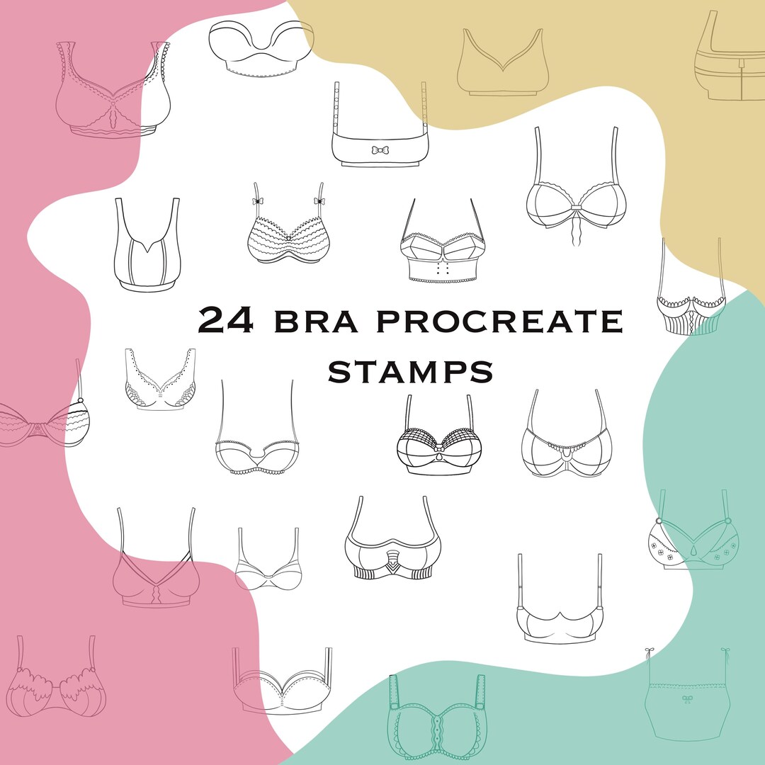 Procreate Bra Stamp Brushes. - Etsy