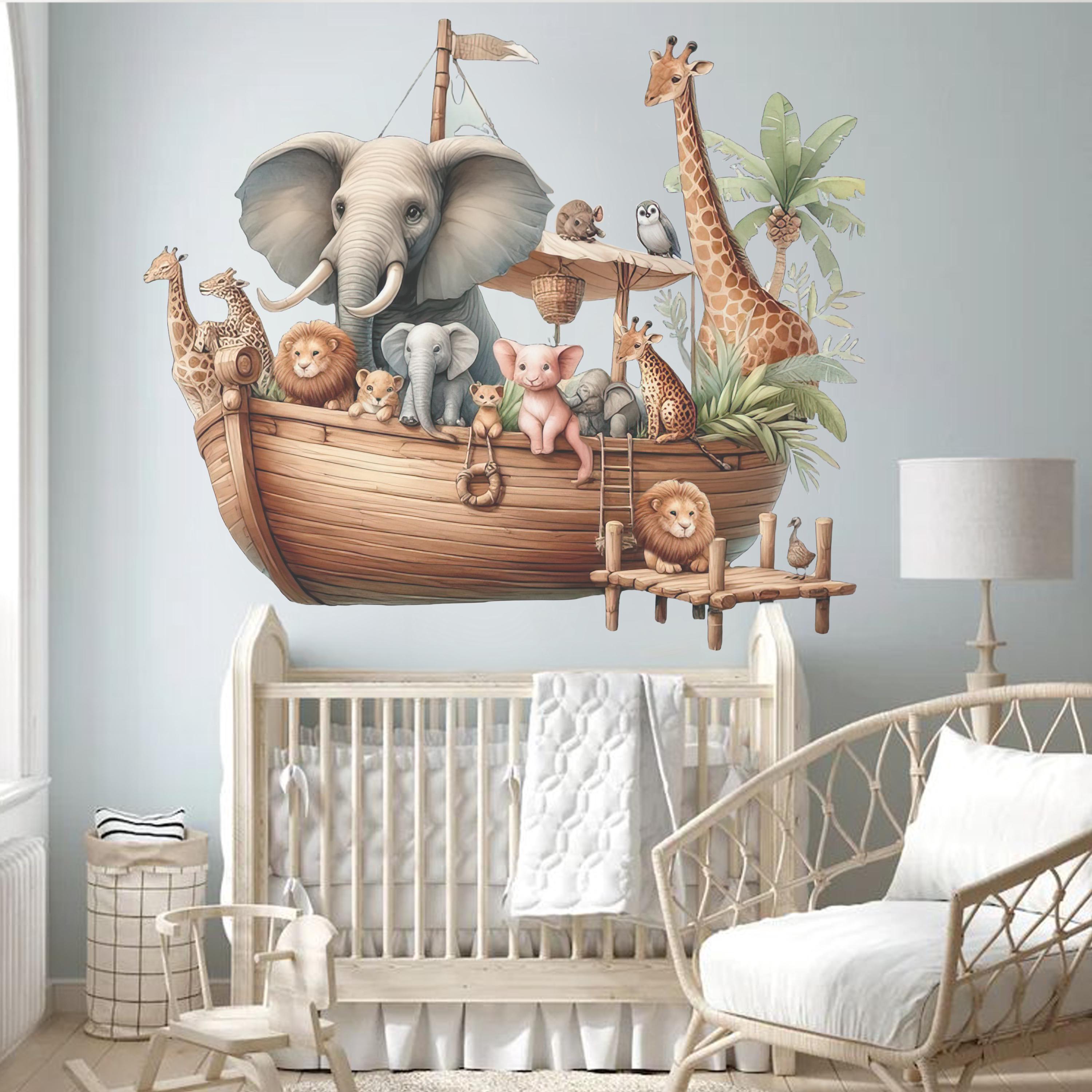 Noah's Ark Wall Decal Large Boat Wall Sticker Biblical Story Wall Mural ...
