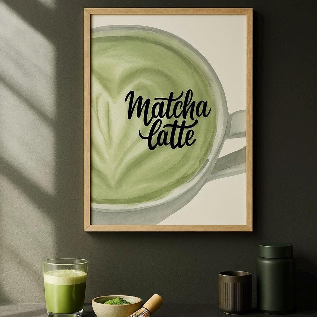 Matcha Poster | Matcha Aesthetic | Digital | Matcha Station | Download ...