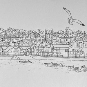 A3 Print of St Ives, Cornwall - Etsy UK