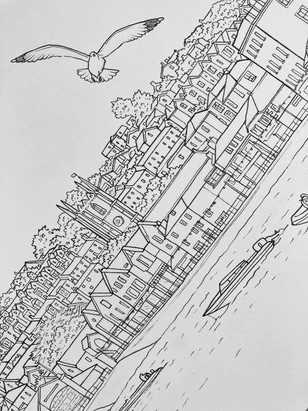 A3 Print of St Ives, Cornwall - Etsy UK