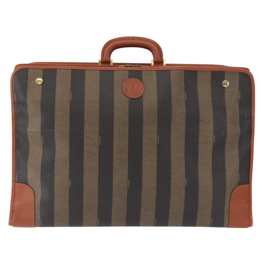 FENDI Original Black Brown Pecan PVC Canvas Trunk Briefcase - Etsy