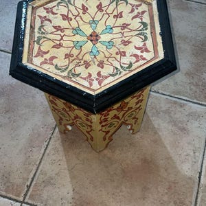 Moroccan Side Table – Oriental Tea Table, Handcrafted Boho Accent Table ...