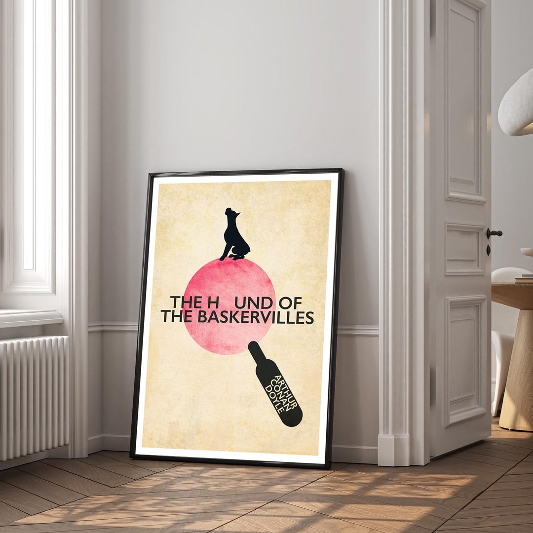 The Hound of the Baskervilles Minimalist Book Art Poster - Etsy