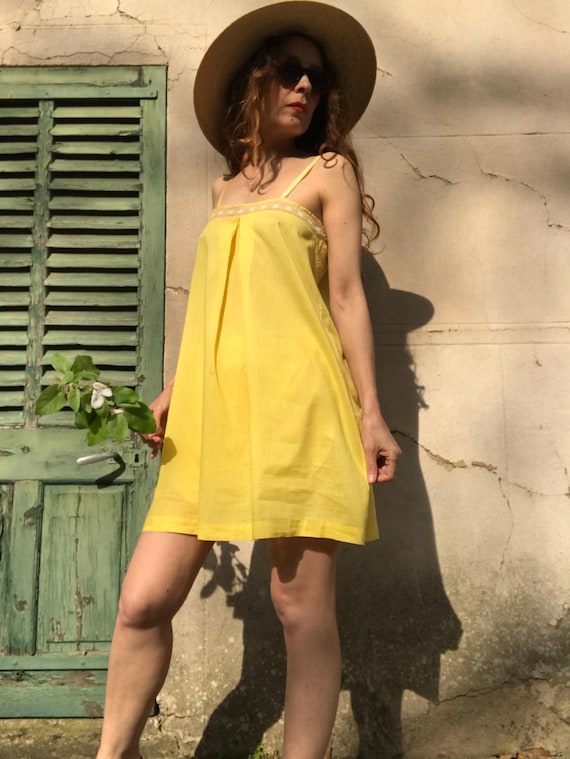1920s babydoll set French lingerie top mini dress an… - Gem