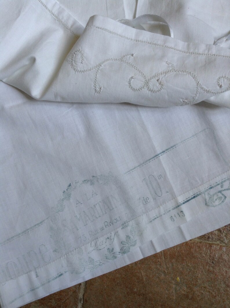 RARE Samaritaine Old Ink Pad French Antique White Cotton Night | Etsy