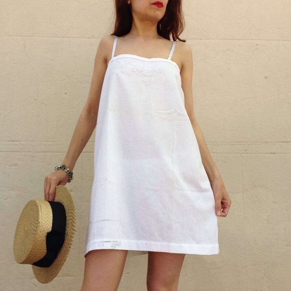 RARE Samaritaine Old Ink Pad French Antique White Cotton Night | Etsy