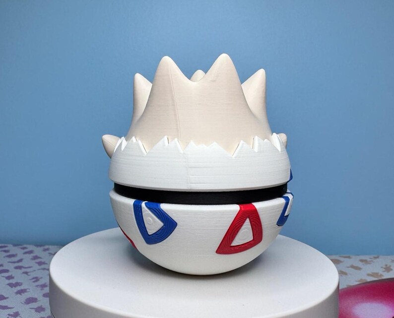 Togepi Inspired 3D Pokéball - Etsy