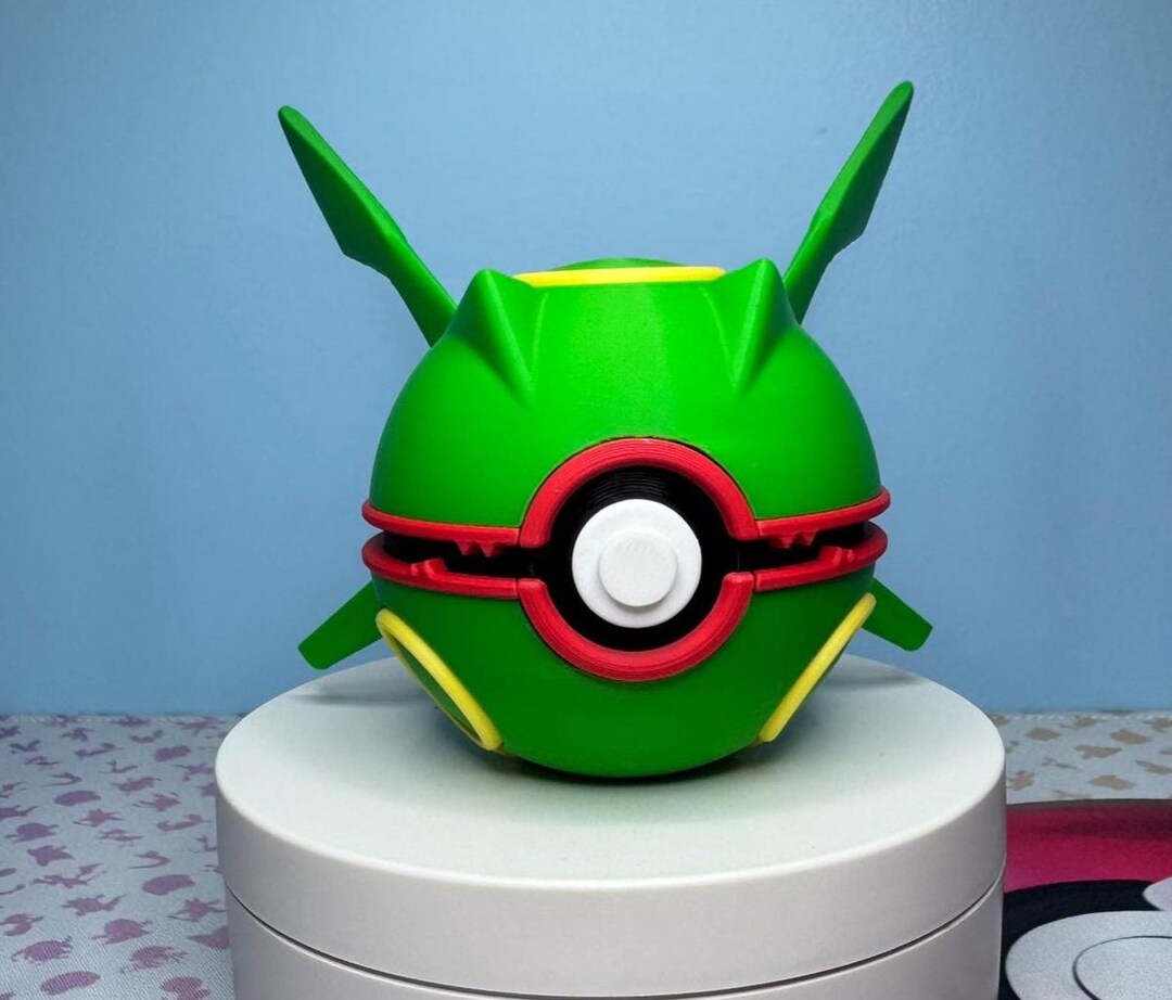 Rayquaza Inspired 3D Pokéball - Etsy