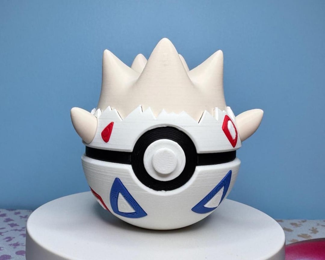 Togepi Inspired 3D Pokéball - Etsy