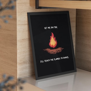 Printable Fire Wall Art | Minimalist Poster Set of 2 | A1–A4 Sizes ...