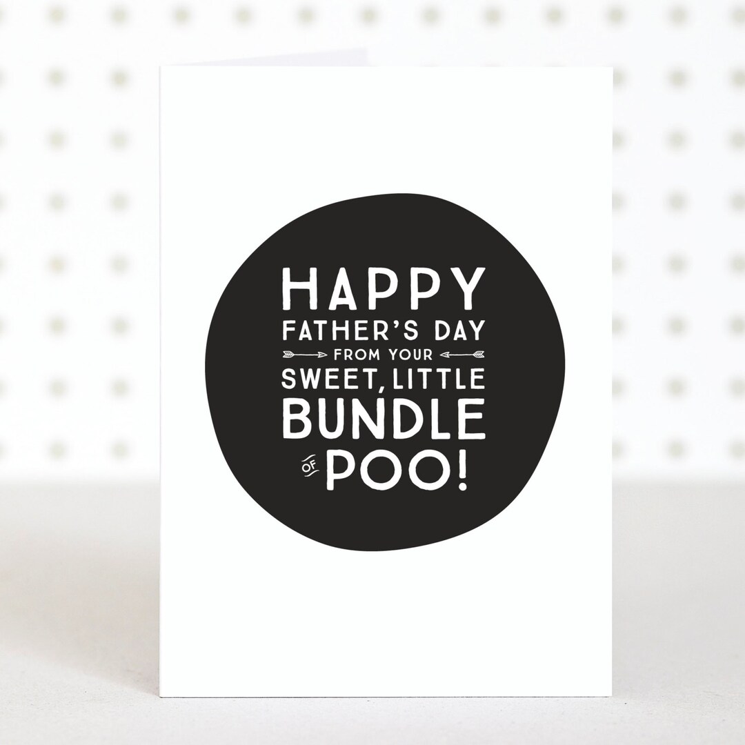 Bundle of Poo Father's Day Card - Etsy